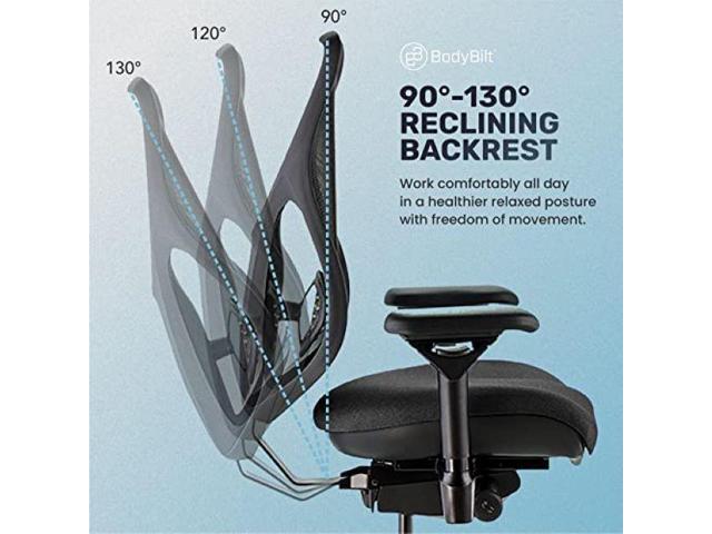 Aircelli by BodyBilt® Ergonomic Mesh Back Home or Office Chair ...