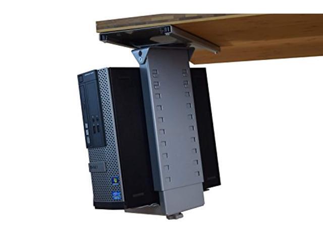 CPU2 under desk steel cpu holder swivels 360 slides in and out pc tower ...