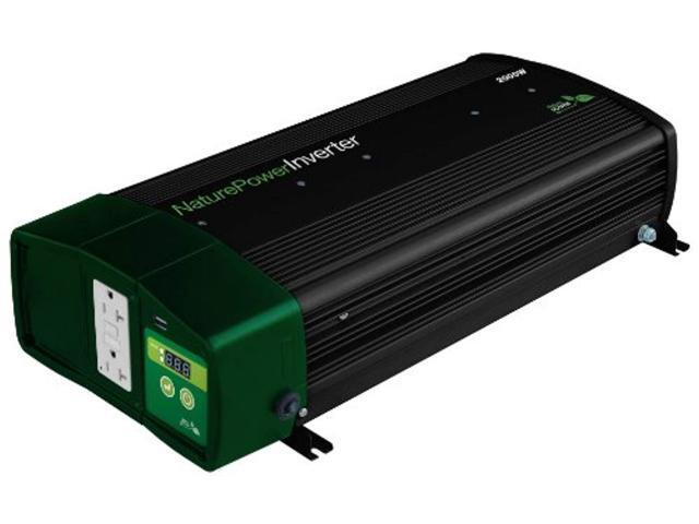 nature power 38326 pure sine wave inverter with 55-amp charger, 2000 ...