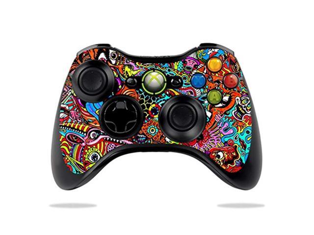 mightyskins skin compatible with microsoft xbox 360 controller - acid ...