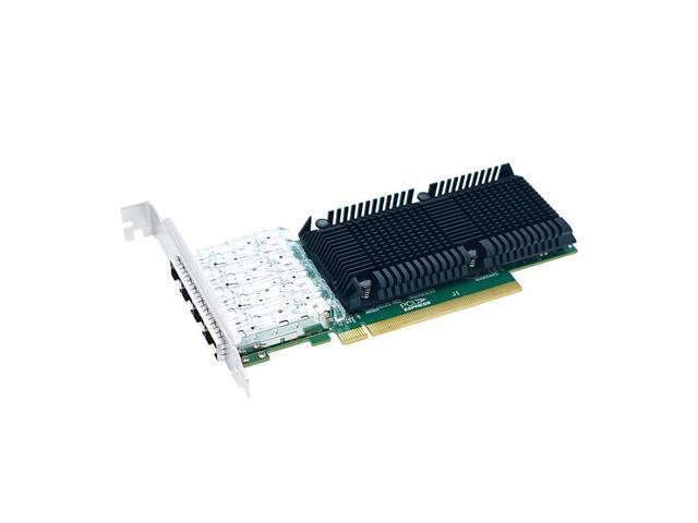 LR-LINK 1023PF-4SFP28 PCIe x16 Quad-port 25G SFP28 Ethernet Network Adapter (Intel E810 Chip ...