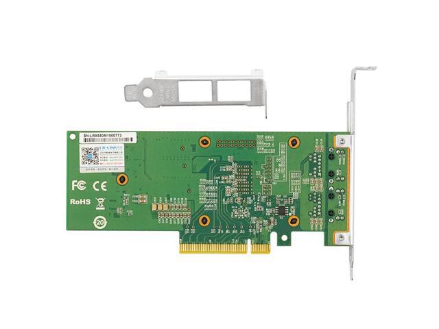 10Gb PCI-E NIC Network Card for Intel X550-T2, Dual RJ45 Port, with ...
