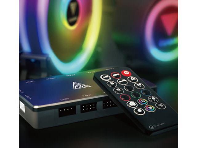 GAMDIAS AEOLUS M2-1204R 120MM RGB 4 in 1 Fan Pack with Remote ...