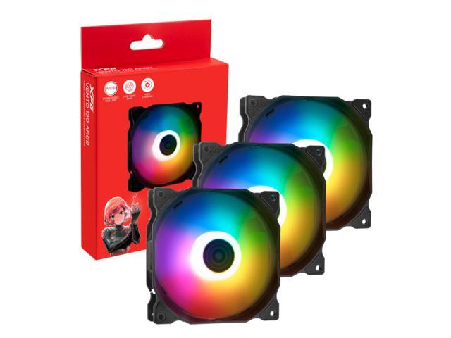 XPG VENTO 120 ARGB LED Case Fans 3 Pack | 45.3 CMF - 1200RPM | 3 PIN ...