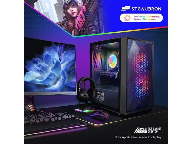 STGAubron Gaming, Intel Core I5 3.3Ghz up to 3.7Ghz, 16G Ram, 512G SSD ...