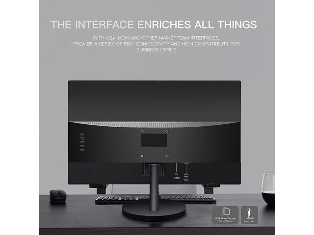 STGAubron 24 Inch Gaming Computer Monitor, FHD 1920 x 1080P Office PC ...