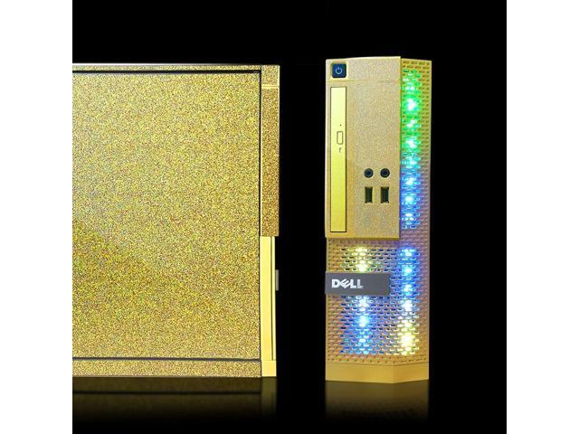 Refurbished: PC Gold Treasure Box RGB Dell Desktop Quad Core I5 up to 3 ...