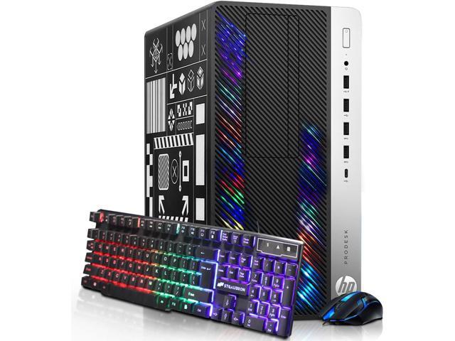 Refurbished: HP RGB Gaming Desktop Computer, Intel Quad Core I5-6500 up ...