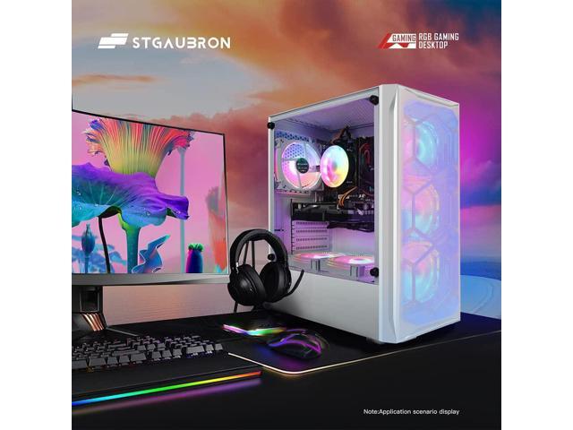 STGAubron Gaming Desktop PC Computer,Intel Core I7 3.4GHz up to 3.9GHz ...