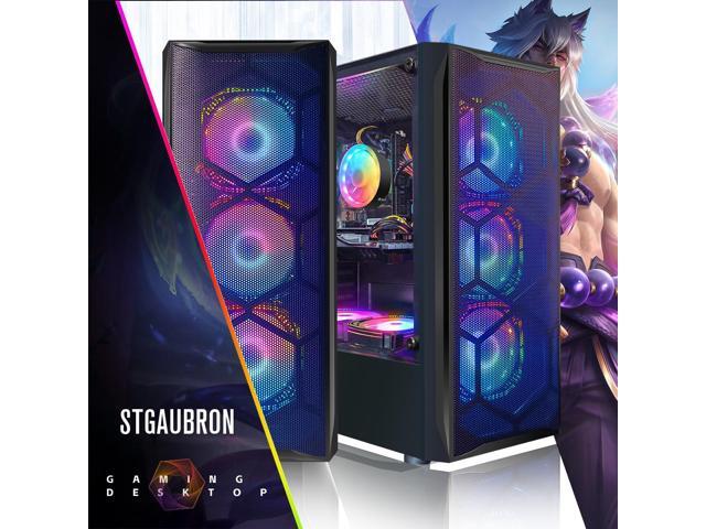 STGAubron Gaming PC Diamond Black,Intel Core i7 up to 3.8G,16G,1TB SSD ...