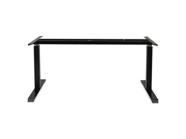 Pneumatic Height-Adjustable Table Base, 26 1/4" to 39 5/8" High, Black ...