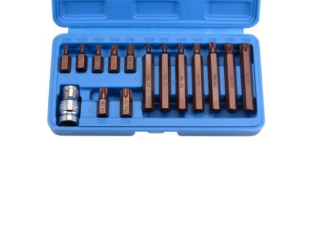 1/2-Inch Drive Socket and Torx Bit Set T20 T25 T30 T40 T45 T50 T55 S2 Steel 15 Pcs - Newegg.ca