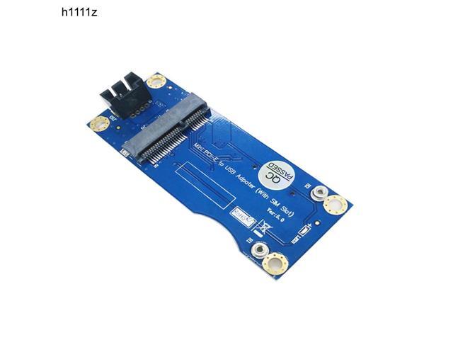 Riser Card PCIE Mini PCI Express to USB Adapter SIM Card Slot for WWAN ...