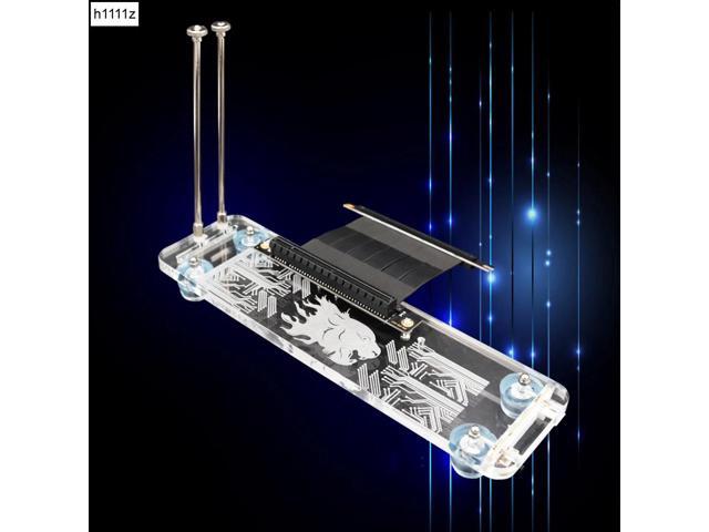 Graphics Card Bracket RGB LED Light with PCI-E 3.0 16X Riser Cable ...