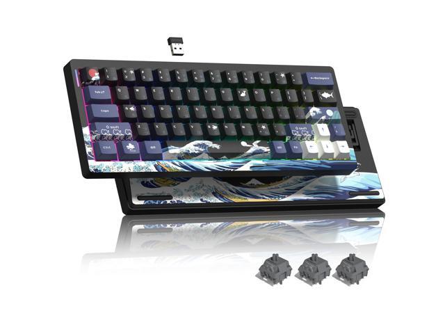 Womier 60% Percent Keyboard Wireless with QMK/VIA, Gaming Keyboard ...
