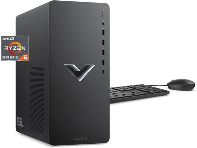 HP Victus 15L Gaming Tower Desktop PC, AMD 6-Core Ryzen 5600G Processor ...