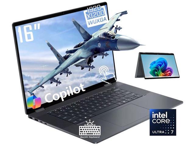 HP OmniBook X Flip 2-in-1 Copilot PC Laptop, 16" 2K IPS Touchscreen 400 ...