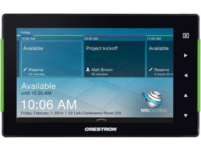 Crestron TSS-752-B-S 7-Inch Room Scheduling Black Smooth Touch Screen ...