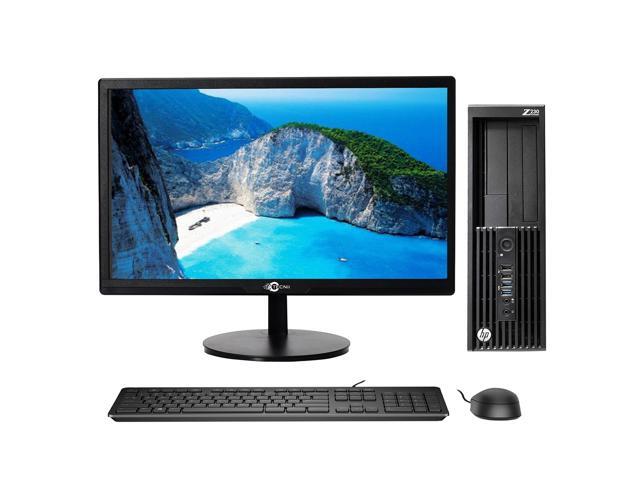 Refurbished: HP Z230 SFF Business Desktop PC Computer & New 24 inch ...