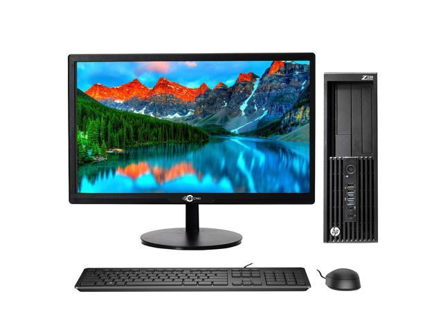 Refurbished: HP Z230 SFF Business Desktop PC Computer & New 24 inch ...