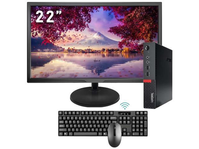 Refurbished: Lenovo Thinkcentre M910x Tiny, 22-inch Monitor, Intel Core ...