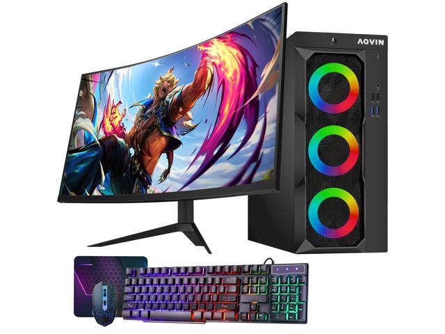 Refurbished: Gaming PC - AQVIN LuminaRings Desktop Computer/ Intel core ...