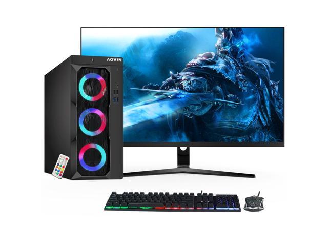 Refurbished: AQVIN Prebuild LuminaRings Gaming Desktop Computer Tower ...