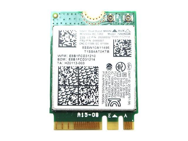 Intel Dual Band Wireless-AC 7260 7260 WiFi + Bluetooth 4.0 Combo card ...