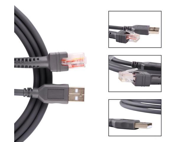 USB Cable For Symbol Barcode Scanner LS2208 LS4208 DS6878 CBA-U01 ...