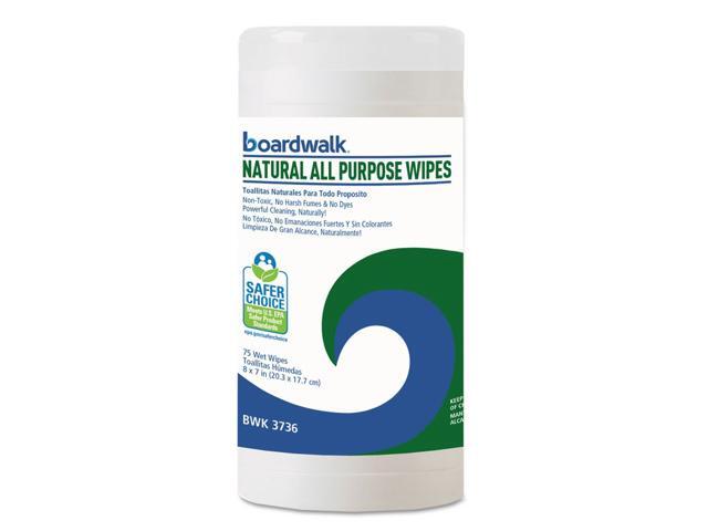 Natural All Purpose Wipes 7 x 8 Unscented 75/Canister - Newegg.com