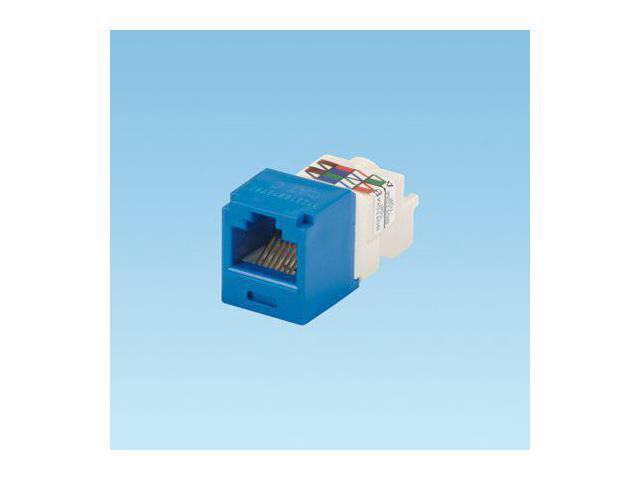 PANDUIT CJ688TPBU Jack,Mini Com,Cat 6,Blue - Newegg.com