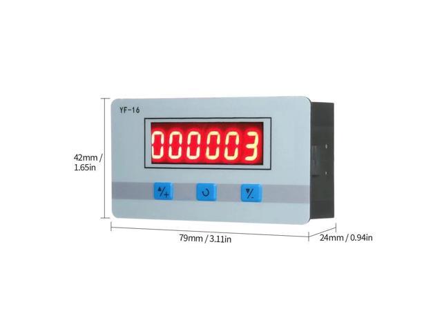 Mini LCD Digital Counter Module DC/AC5V~24V Electronic Totalizer with ...