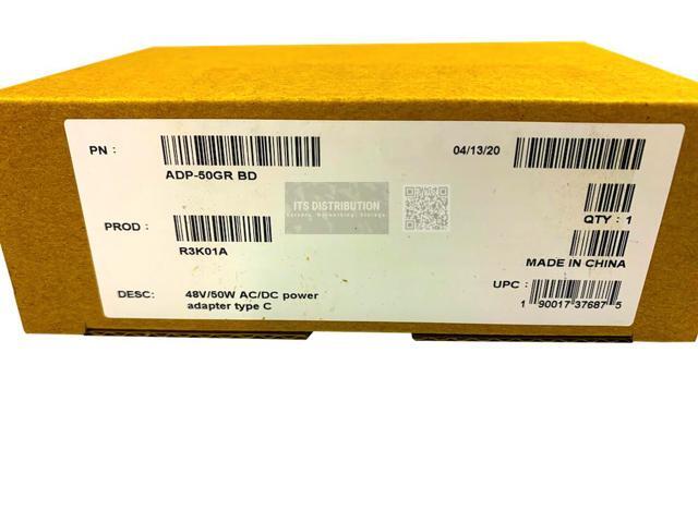 HPE Aruba 48V/50W AC/DC Power Adapter ADP-50GR AP-AC2-48C BD Type C ...