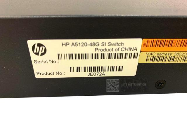 Refurbished: HPE FlexNetwork 5120 48G SI Switch (JE072A) - Newegg.com