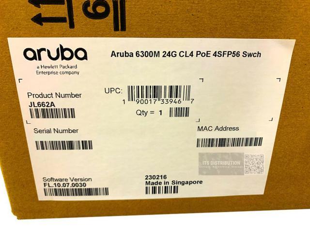 HPE Aruba 6300M 24G CL4 PoE 4SFP56 Switch (JL662A) - Newegg.com