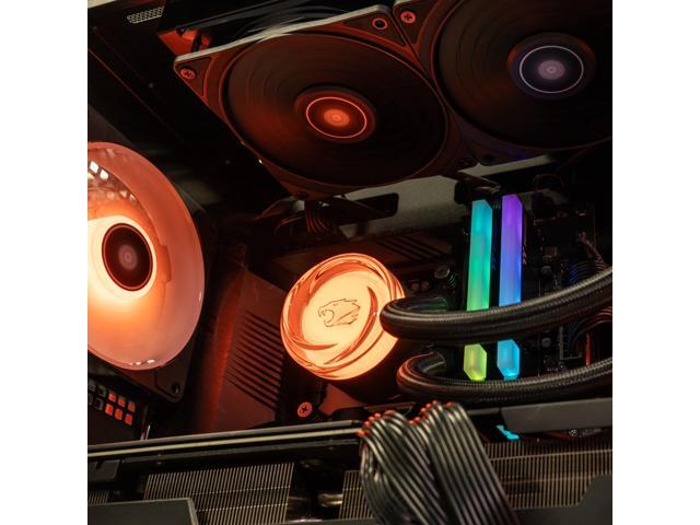 iBUYPOWER AW4 360mm Radiator CPU AIO Liquid Cooler (2024), 3x 120mm ...