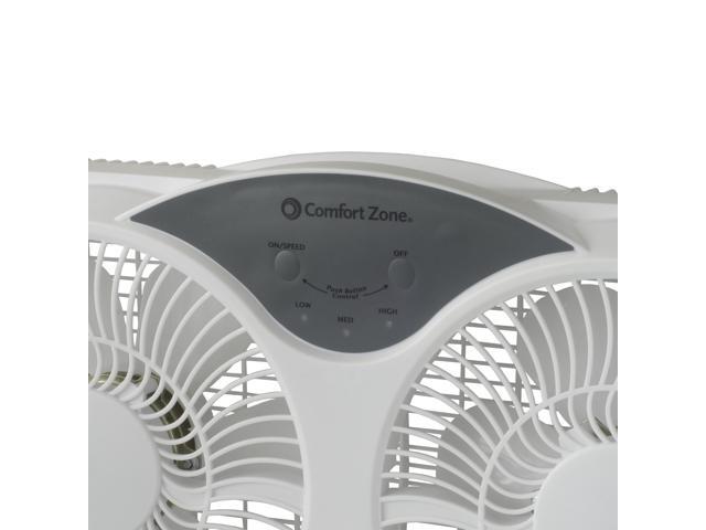 Comfort Zone CZ310R 3-Speed 3-Function Expandable Reversible Twin ...