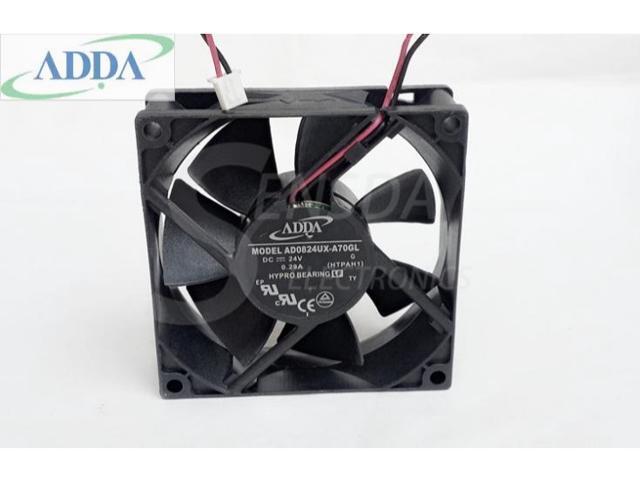 ADDA AD0824UX-A70GL 8025 80mm DC 24V 0.29A server inverter axial ...