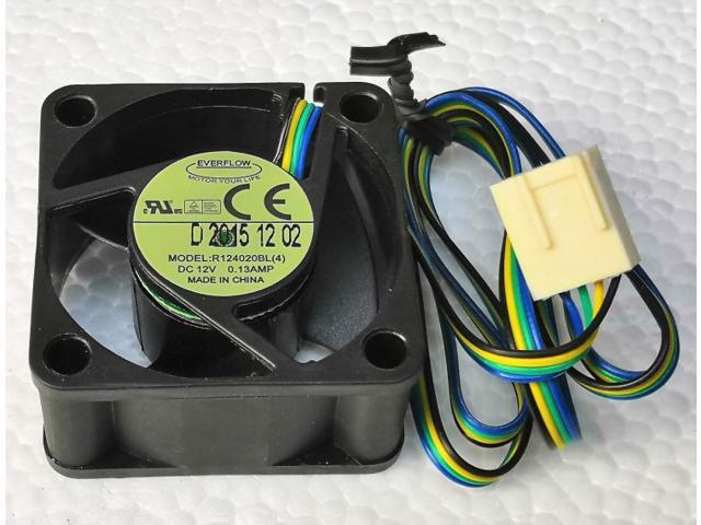 40mm pwm fan 4cm everflow 4020 4cm fan double ball 4-wire speed ...