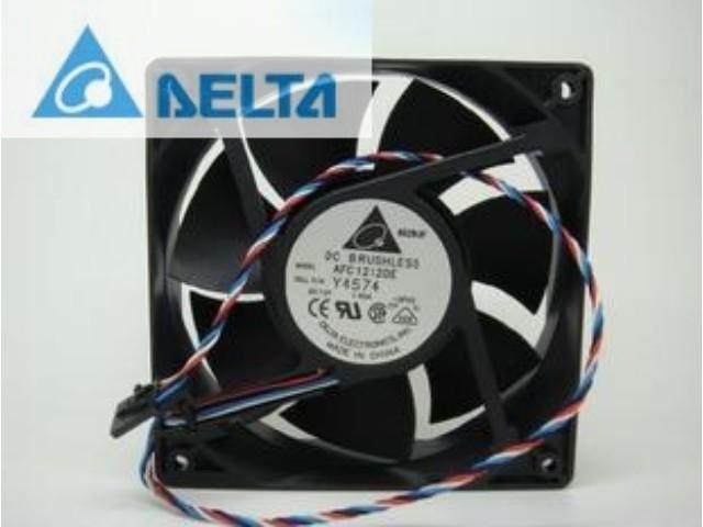 delta AFC1212DE 12038 12cm 120mm DC 12V 1.6A pwm ball fan thermostat inverter server cooling fan ...