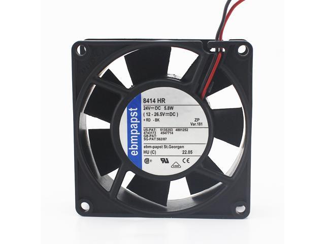 PAPST TYP 8414HR 8414 HR 80mm 8cm DC 24V 5.8W 2-wire 80X80X25mm Server Square Fan - Newegg.com