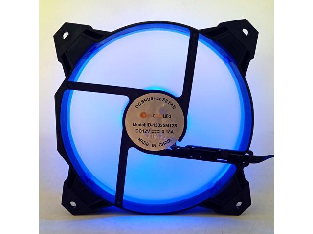 120mm led cooling fan 12cm Id-12025m12s 12cm 4Pin PWM temperature ...
