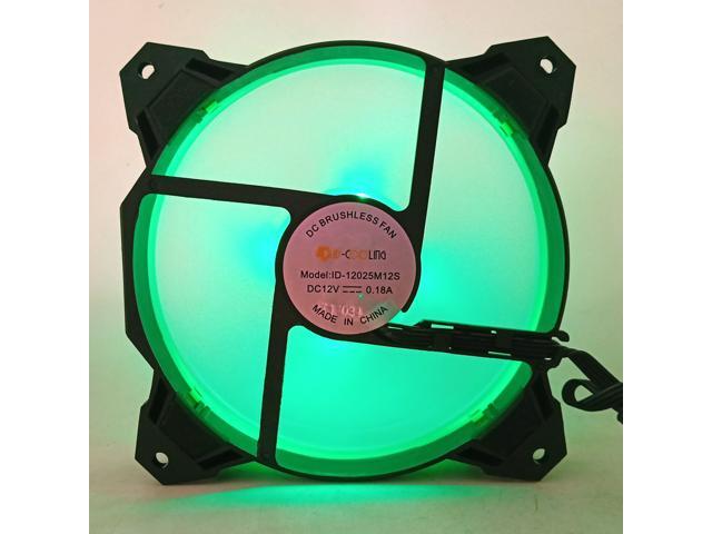 120mm led cooling fan 12cm Id-12025m12s 12cm 4Pin PWM temperature ...