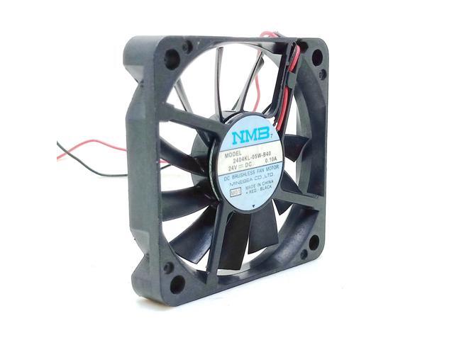 ultra slim 60mm fan 60*60*10mm NMB 2404KL-05W-B40 DC 24V 0.10A 6CM 2 ...