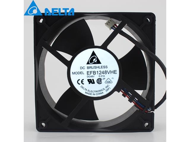 1pcs EFB1248VHE-ROO 12038 12CM 120*120*38mm 48V 0.21A3P axial cooling fan - Newegg.com