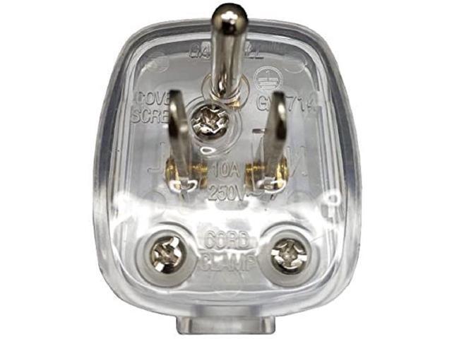 (2 Pack) DIY Rewireable 3 Pins USA\/US Plug 10Amp 250V Male Socket ...