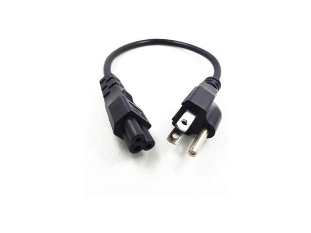 US 3Pin Mickey Mouse Power Cord AC Power short Cord, USA Nema 5-15P Male to IEC320 C5 Female ...