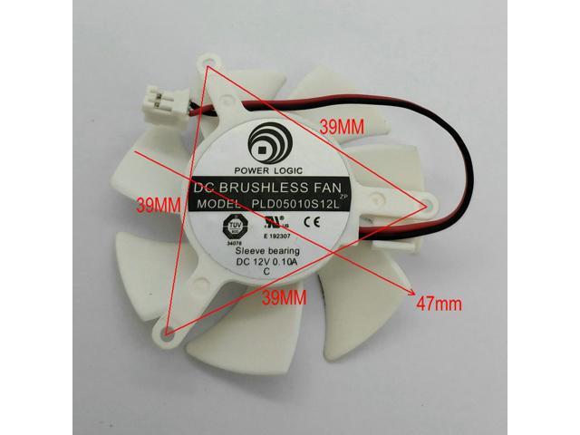 Diameter 45mm PLD05010S12L 0.1A 2pin Vedio Card VGA Cooler Fan nVIDIA ...