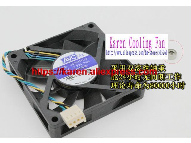 AVC DS07015T12U 70*70*15MM 7CM 12V 0.70A CPU PWM cooling fan - Newegg.com