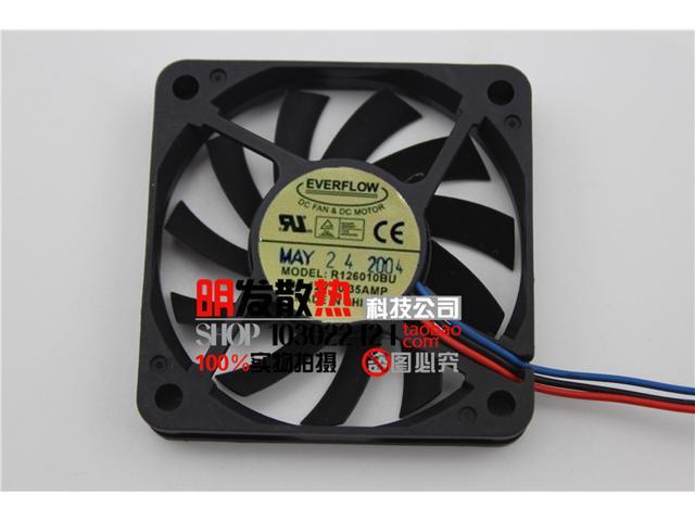 R126010BU 12V0.35A 6010 6CM 3-wire double ball air volume CPU fan ...